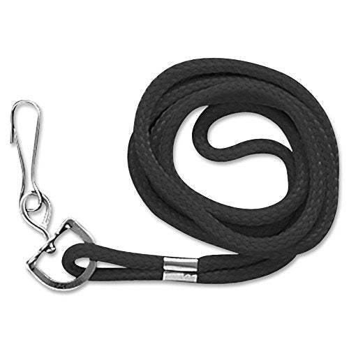 ROUND LANYARDS W/HOOK BLACK – JA Riollano Co, Inc. School I Office I ...