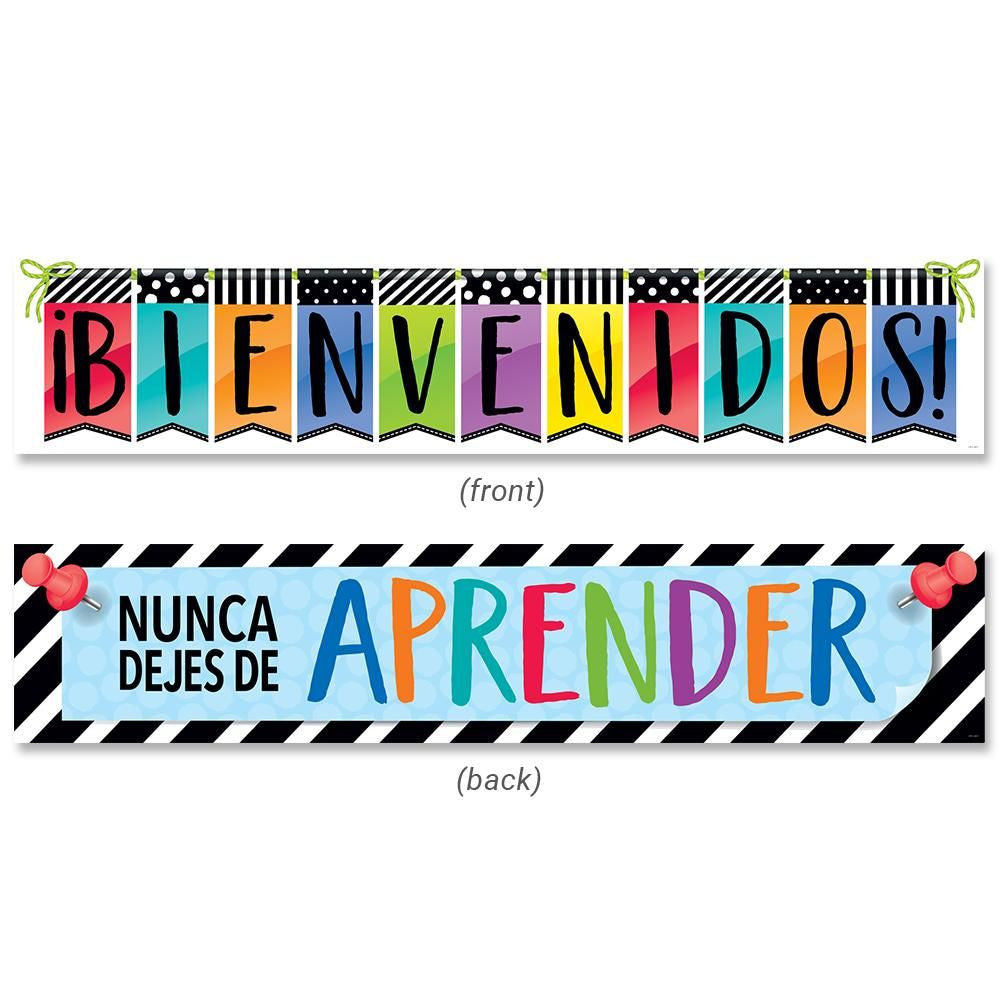 BOLD & BRIGHT ¡BIENVENIDOS! SPANISH BANNER – JA Riollano Co, Inc ...